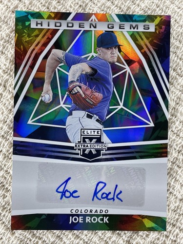2022 ELITE EXTRA EDITION #HG-JR JOE ROCK HIDDEN GEMS ROOKIE AUTO FOIL ...