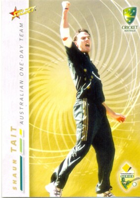 2007-08 Cricket Australia One Day Team Collector Cards #28 Shaun Tait ...