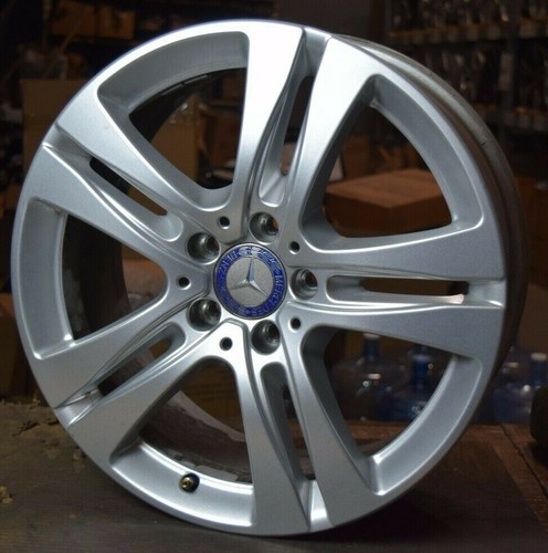 17 18 19 MERCEDES S550 S450 S560 OEM WHEEL RIM 18X8 2224013400 SILVER ...
