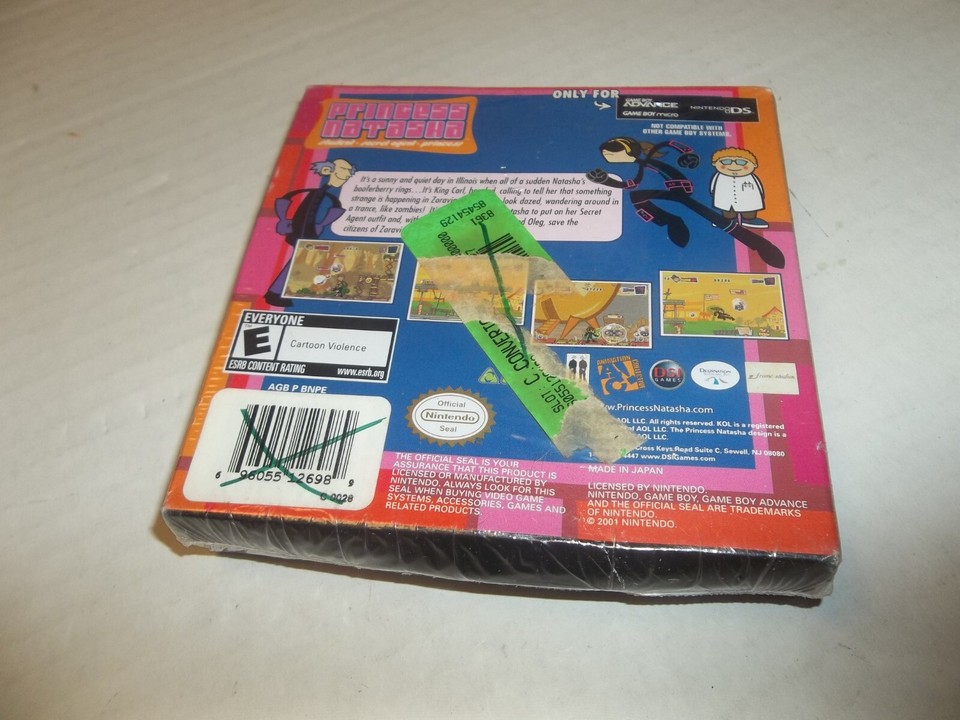 New Sealed Princess Natasha Game Boy Advance Student Secret Agent ...