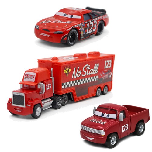 3 Pack Gift NO.123 NO STALL Racer Truck&Pickup&Car Disney Pixar Cars ...