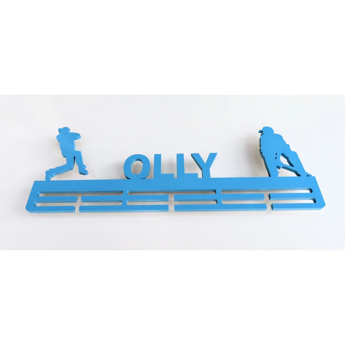 Custom Personalised Cricket Medal Ribbon Hanger - unpainted or painted ...