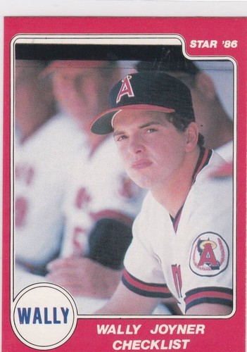 1986 Star #1 Wally Joyner Angels Free Shipping!! | eBay