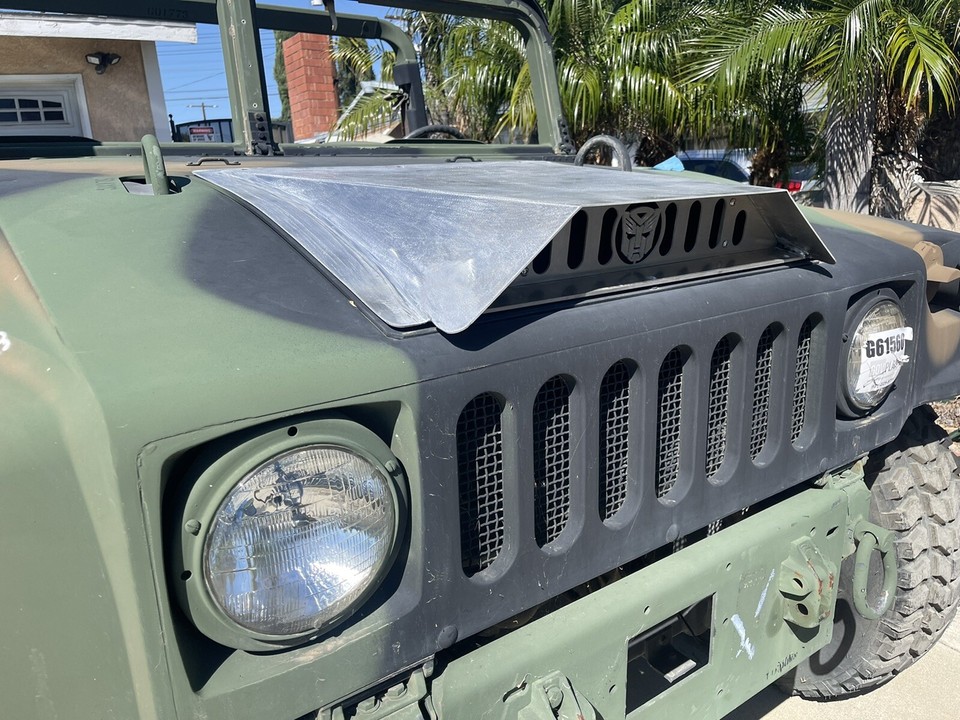Hmmwv Hummer H1 hood scoop Aluminum Hand made. comes with regular ...