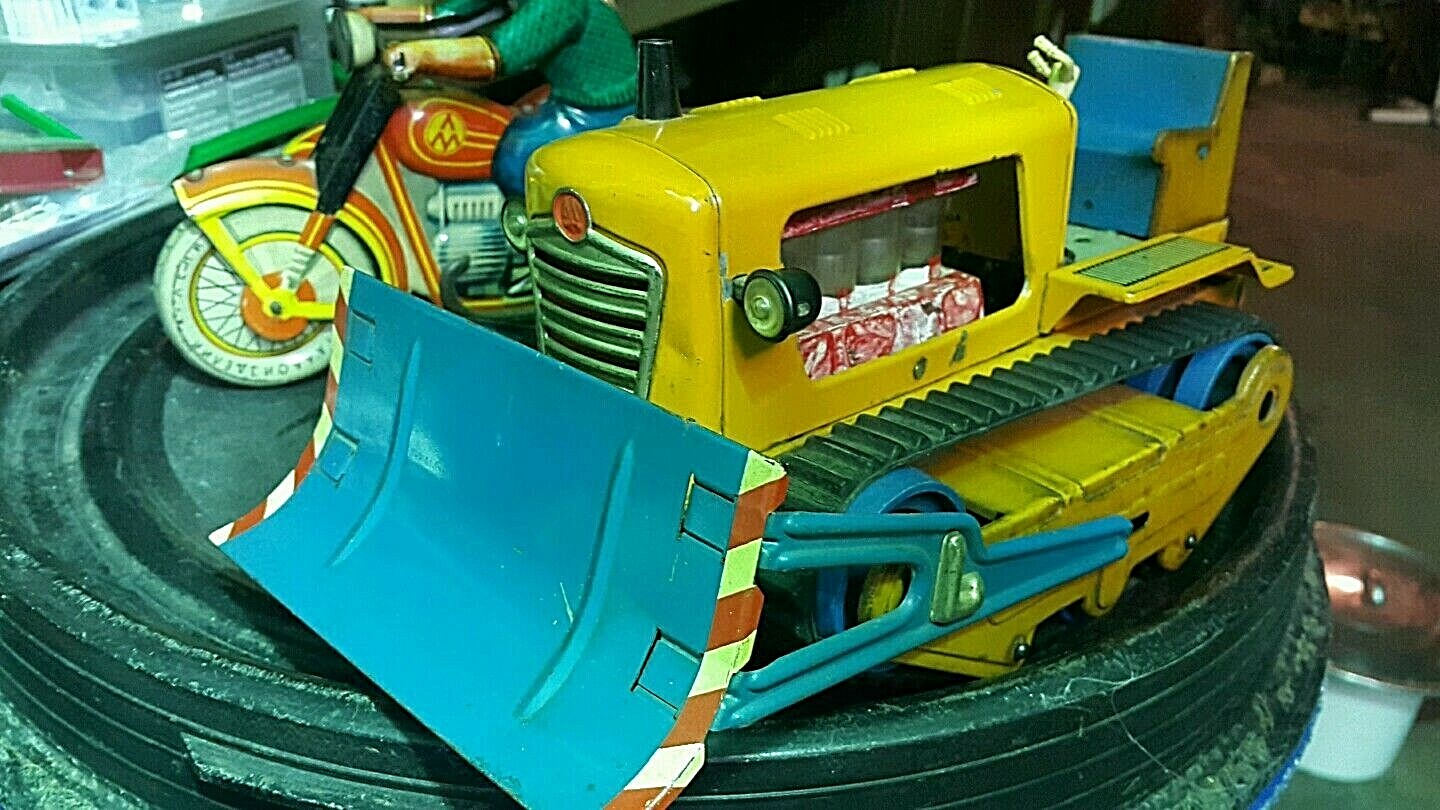 VINTAGE STEAM ROLLER TOY 'BILLY SMOKE' 24 REX BATT. OPER. IN ORIG BOX W ...