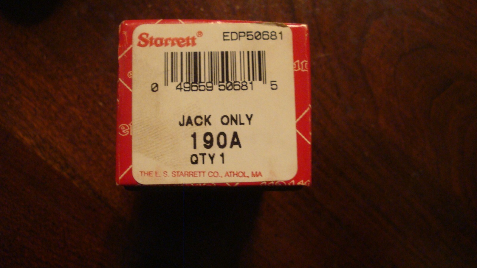 STARRET NO 190A MACHINIST JACK in BOX with 1" 190 C and 2" 190 B ...