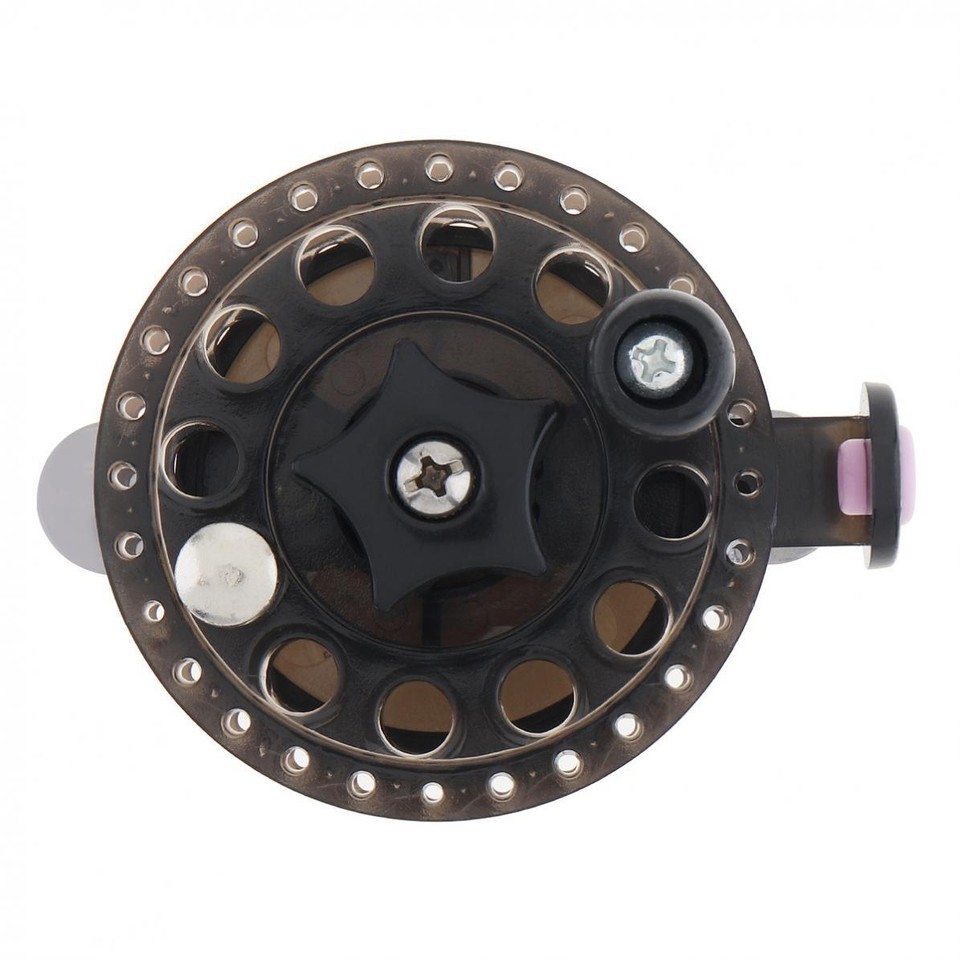 Ultralight Fly Reel 60mm Former Large Arbor Black Plastic Ice Fly ...