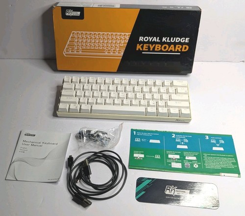 ROYAL KLUDGE RK61 60% Linear Switch Mechanical Gaming Keyboard RGB Blue ...