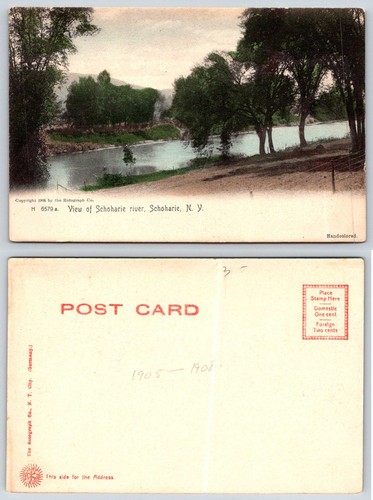 Schoharie New York Schoharie River Rotograph Postcard X563 | eBay