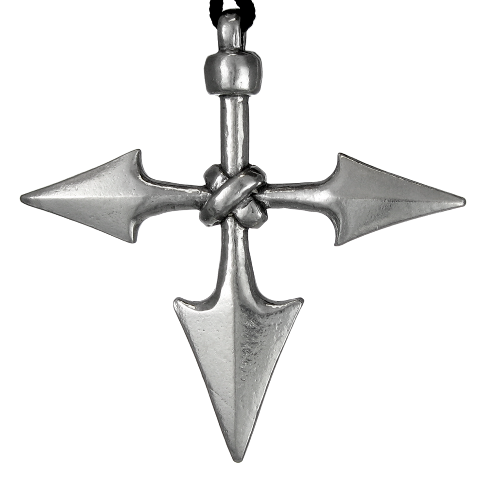 Large Warrior Spear Viking Barbarian Cross Jewelry Asatru Pendant Norse ...