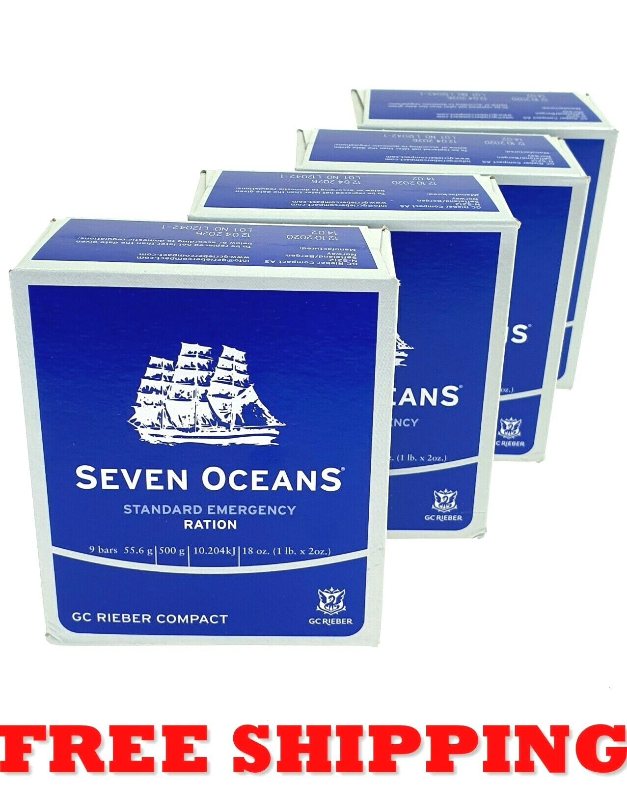 HALAL 4pcs. 500g. Emergency Food Ration Meal Survival Biscuits Seven ...