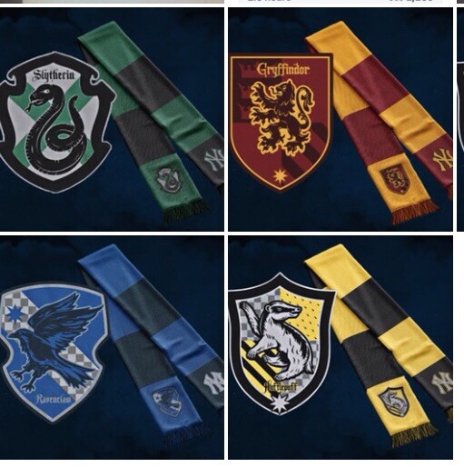 Harry Potter House Scarf Colors