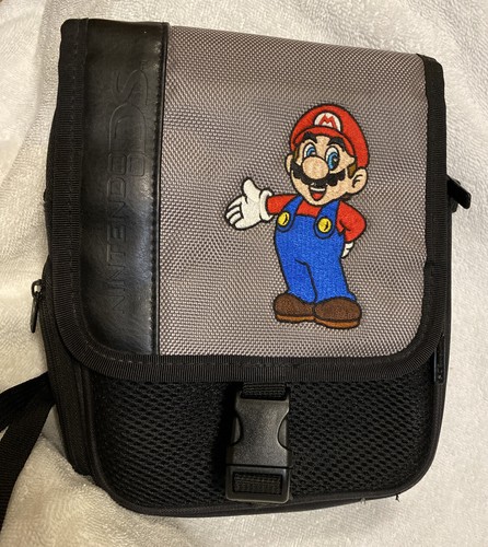 Nintendo DS Mario Carrying Case Black Travel Bag 2DS 3DS | eBay