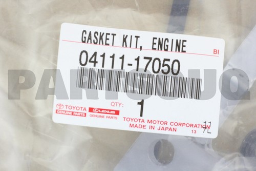 0411117050 Genuine Toyota GASKET KIT, ENGINE OVERHAUL 04111-17050 | eBay