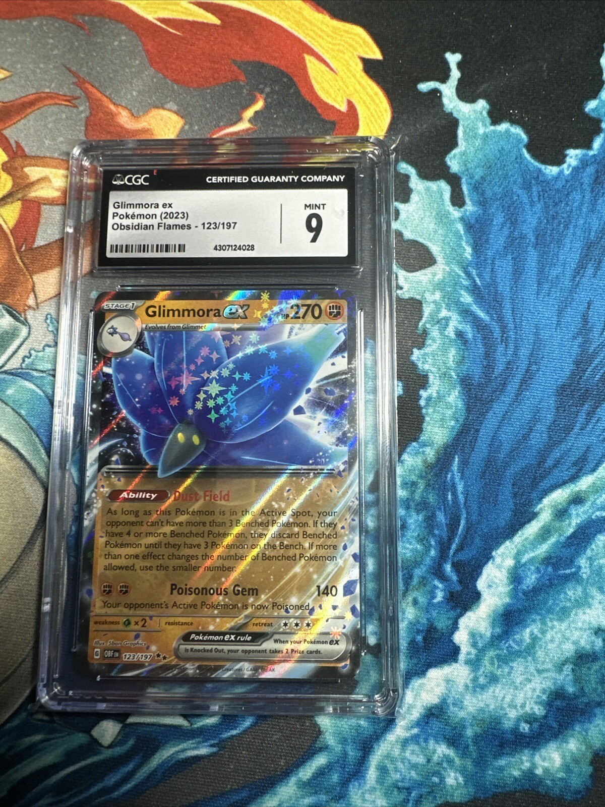 Glimmora ex - 123/197 Double Rare Obsidian Flames CGC 9 | eBay