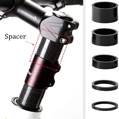 Add Customization to Your Bike with Carbon Fiber Fork Stem Rings Pack ...
