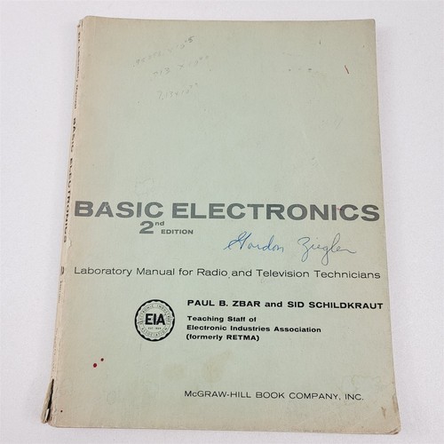 Basic Electronics 2nd Edition Laboratory Manual For Radio & Television Techs | eBay