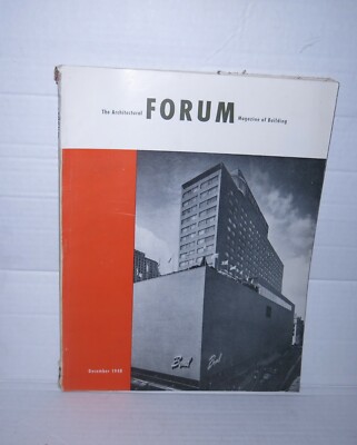 The Architectural Forum December 1948 Robert Faxon David Barrow | eBay