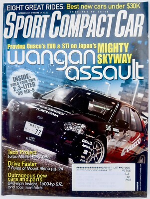 Sport Compact Car Magazine October 2005 Miata MX5 Evo STi RSX tC Turbo ...