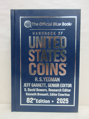 2025 Blue Book Handbook of United States Coins 82nd Ed. Hardcover R.S ...