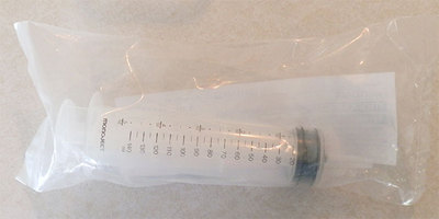 1 Plastic Syringe 140 mL cc NEW Monoject Feeding Dosing Catheter ...
