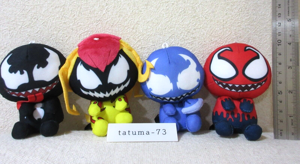 MARVEL & you mascot Plush vol.2 Venom Riot Scream Toxin Set of 4 The ...