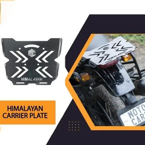 "CARRIER PLATE SMALL, BLACK" FIT FOR ROYAL ENFIELD HIMALAYAN 411 ...