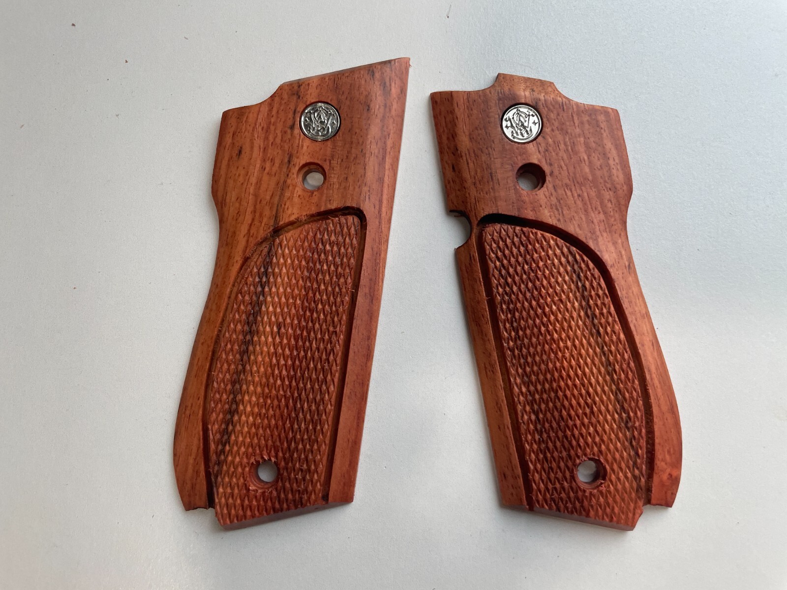 New Hardwood Grips For S&W MODEL 39 52 439 539 9 mm Round Butt | eBay