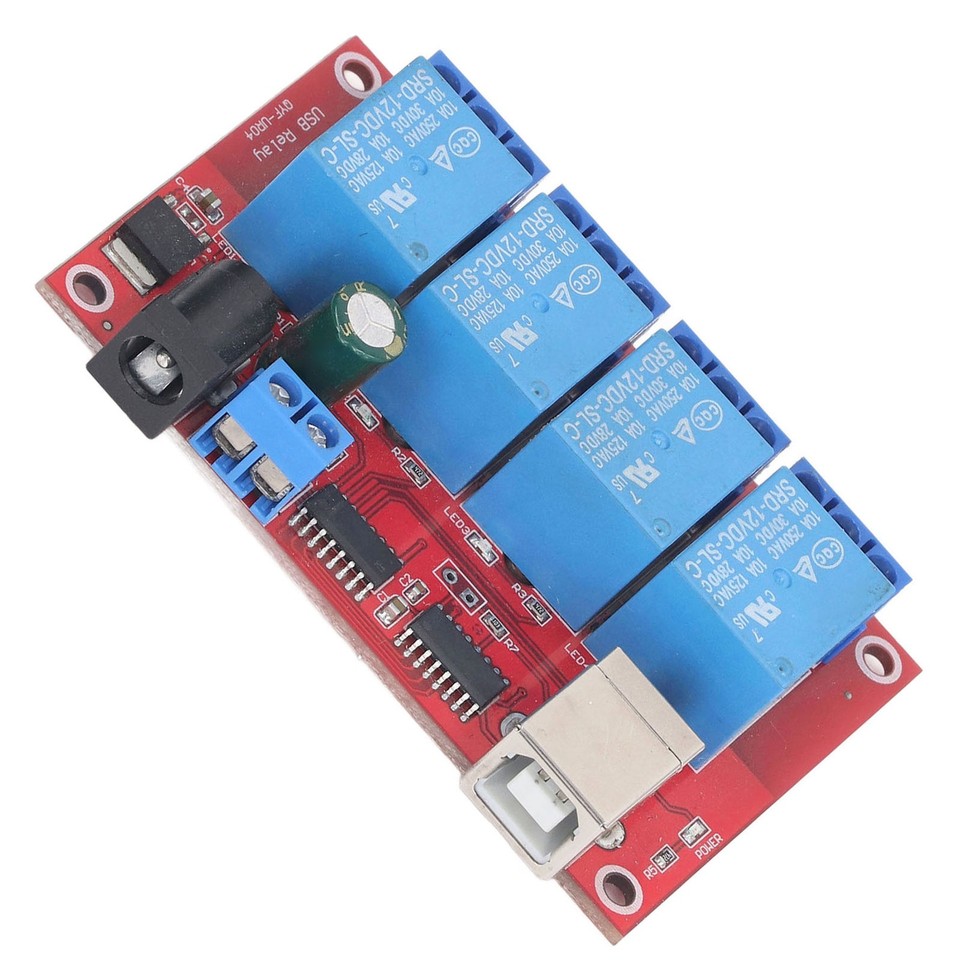 USB Relay Module 10A 4 Channel Relay Module Remote Function For ...