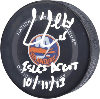 Cal Clutterbuck NY Islanders Signed 2021 Model Official Game Puck w ...