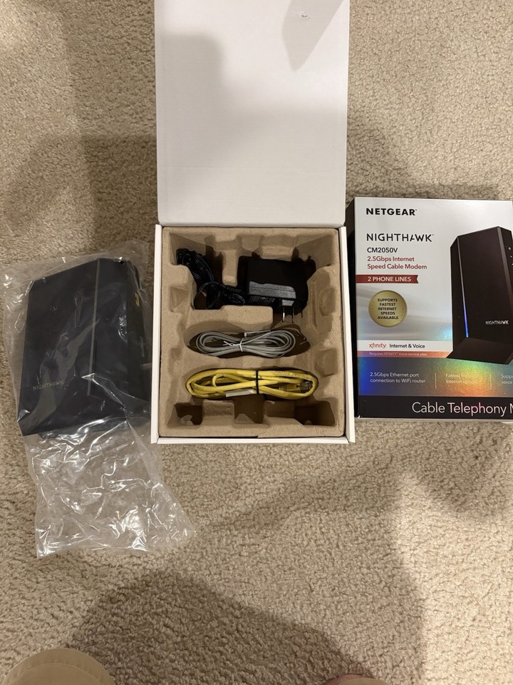 Netgear Nighthawk CM2050V Multi-Gig 2.5Gbps Cable Modem DOCSIS 3.1 | eBay
