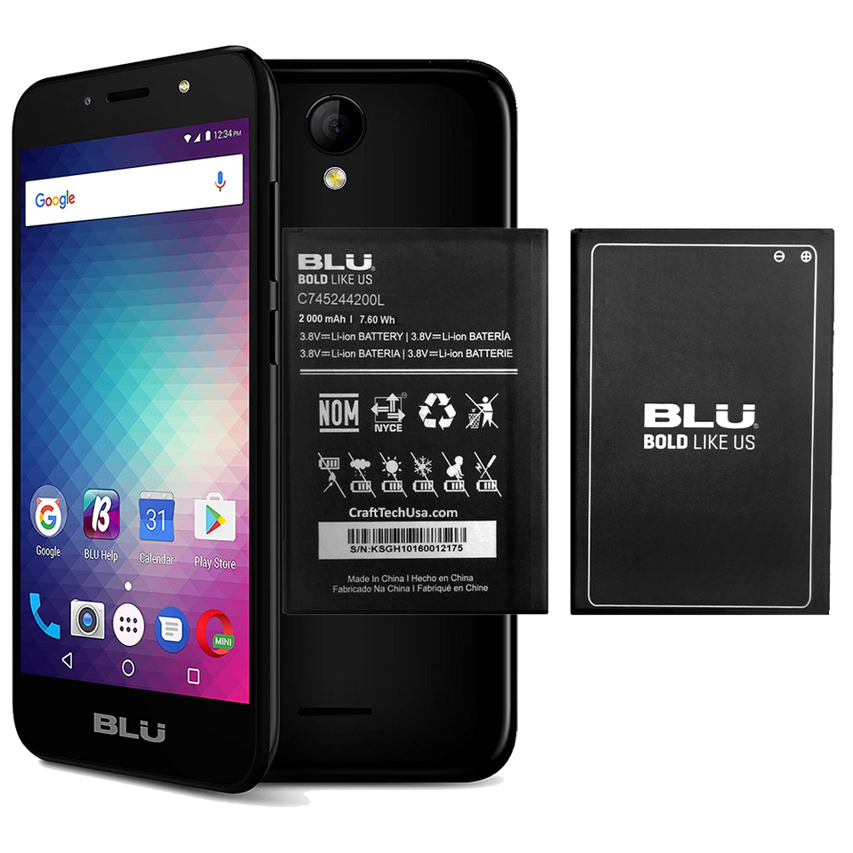 BLU Studio J2 S590, BLU Advance A5 OEM Battery C745244200L 2000mAh 7.6Wh | eBay