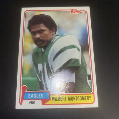 1981 Topps Football Card #295 Wilbert Montgomery / Philadelphia Eagles ...