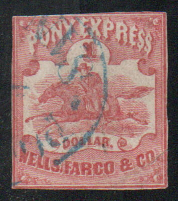 MALACK Local #143L2 VF, lovely blue pony express ca..MORE.. v0703 | eBay