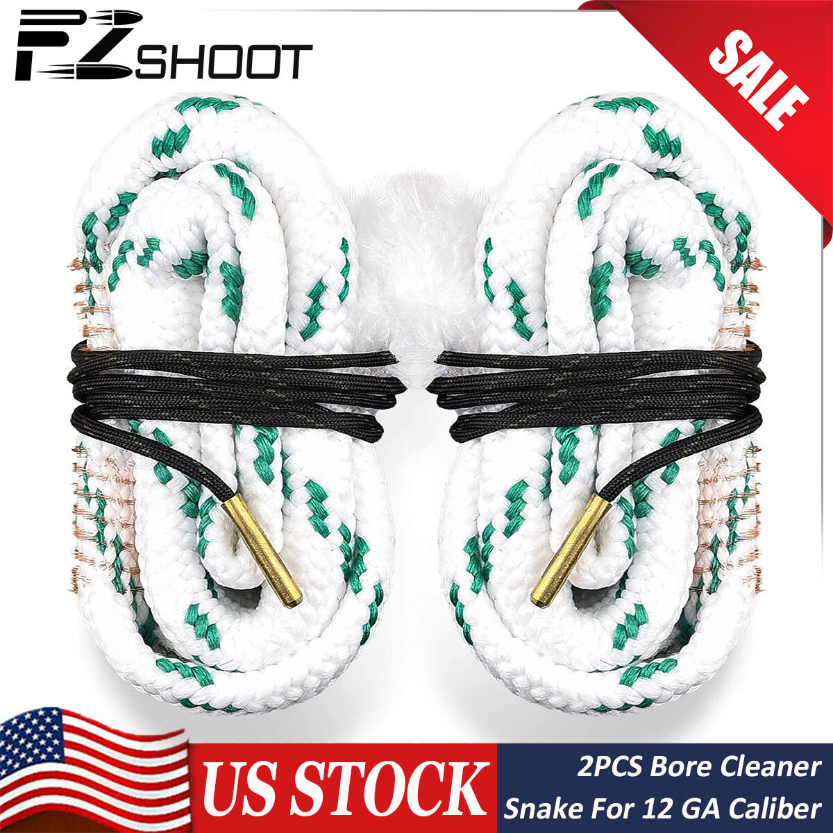 Bore Rope Cleaner Gun Barrel Cleaning Tool -‎12GA Gauge Rifle/Handgun ...