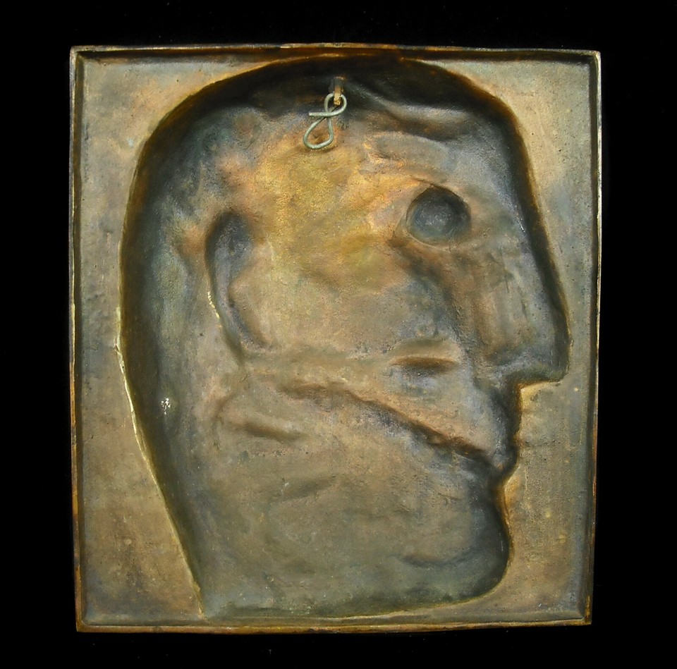 Henry DE WAROQUIER "The Gaulois" Large bronze cast iron num EE/50 medal ...