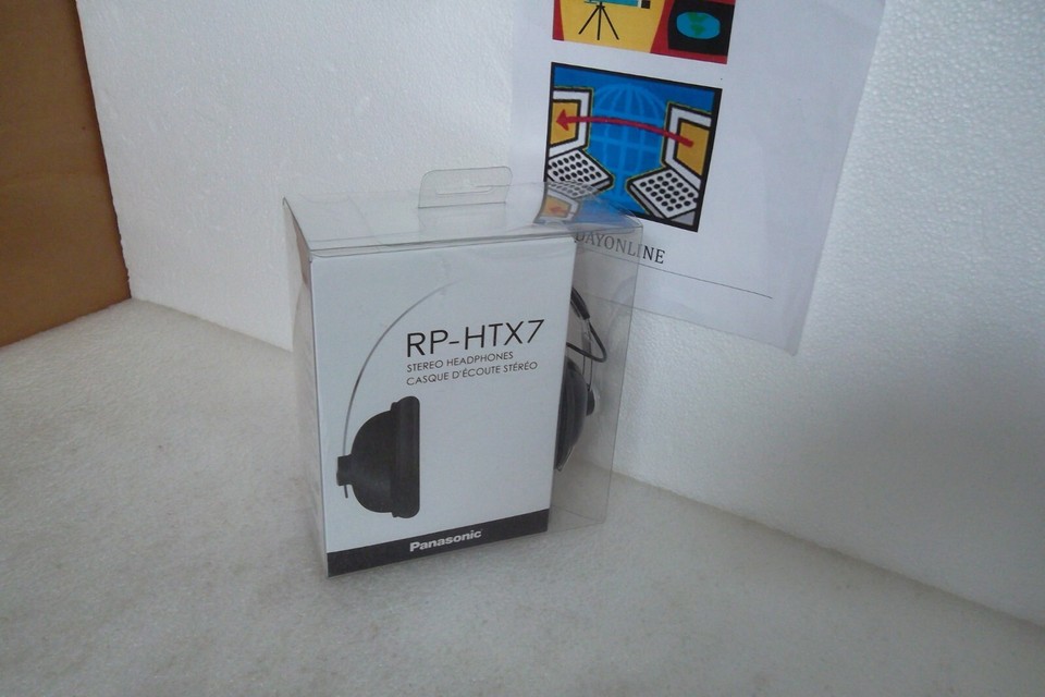 Panasonic RP-HTX7 Over-the-Ear Monitor Stereo Headphones 40mm Drivers ...