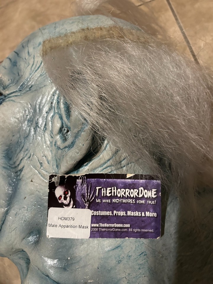 Horror Dome Male Apparition Ghost Zombie Latex Halloween Mask NEW w ...
