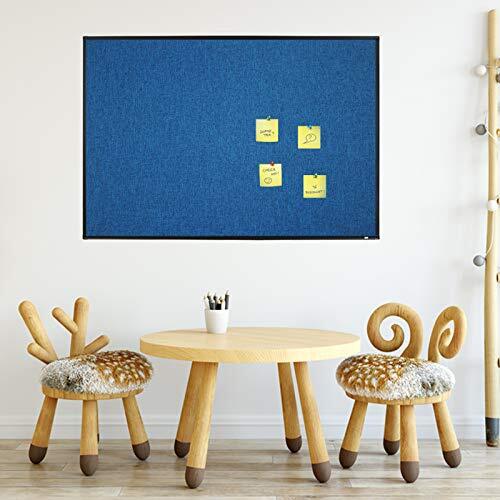 Linen Cork Bulletin Board Framed Linen Fabric Pinboard 24 x 18 Inch ...