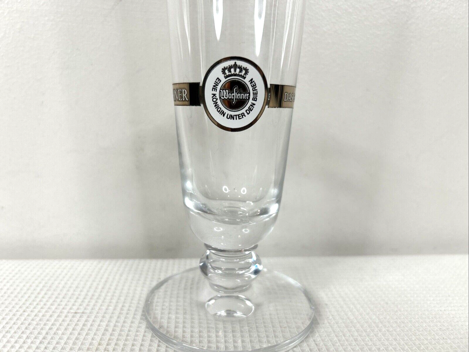 Warsteiner 0.4L Tall Beer Pilsner Glass Gold Rim 0.4 Liter Barware EUC ...
