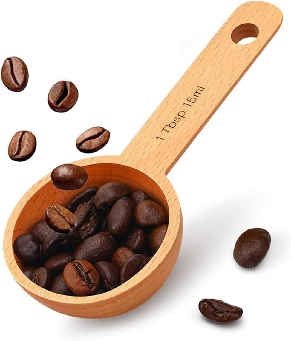Coffee Spoons Wooden Tablespoon Scoop Wooden Coffee Ground Spoon ...
