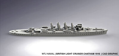 1:1250 HMS Chatham 1916 | eBay