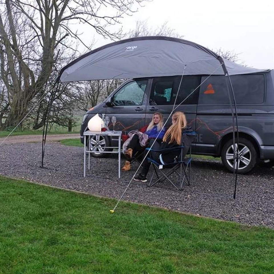 VANGO 3M POLED SUN SHADE AWNING CARAVAN CAMPERVAN EASY PITCH SHELTER ...