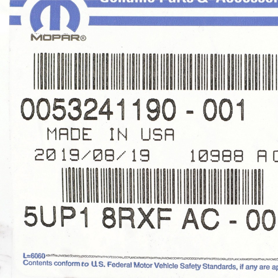 2017-2026 JEEP COMPASS WHEEL FLARE MOLDING RIGHT GENUINE NEW MOPAR ...