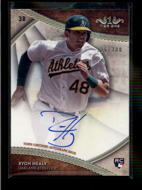 RYON HEALY 2017 TOPPS TIER ONE ROOKIE AUTOGRAPH AUTO #226/300 AJ2028 | eBay