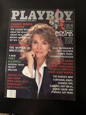 Playboy Men’s Magazine Dec.1989 Vol.36 No.12 Candace Bergen Petra ...