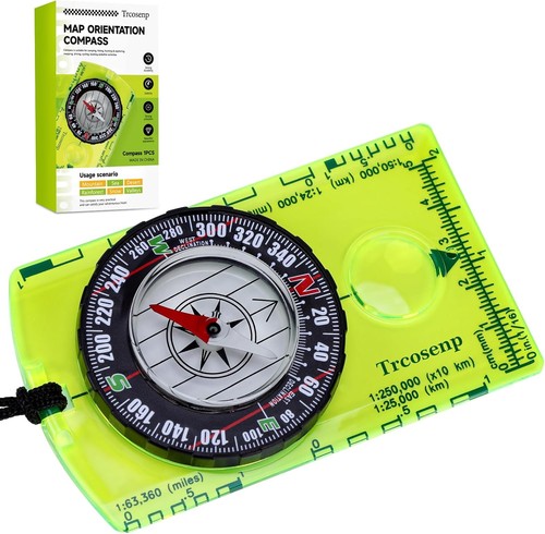 Orienteering Compass, Hiking Survival Compas, Compasses Kids for green ...