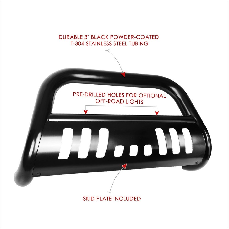 3" Bull Bar Push Front Bumper Grille Guard for 15-17 Colorado/Canyon ...