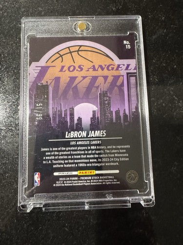 2023-24 NBA Hoops Premium Stock City Edition & Sheesh LeBron James Red ...