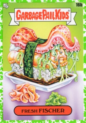 2021 GARBAGE PAIL KIDS GPK FOOD FIGHT BOOGER GREEN PARALLEL FRESH ...